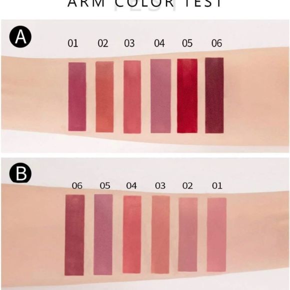 Makeup | Handaiyan 6pcs Matte Liquid Lip Gloss Set Creamymatte Shimmer ...